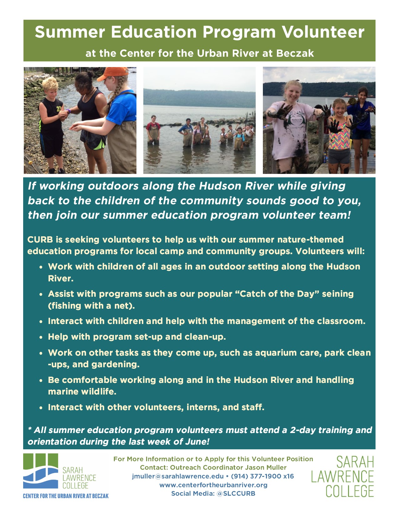 Volunteering | Center for the Urban River at Beczak | Sarah Lawrence ...